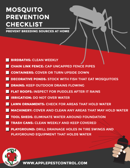 Mosquito Prevention Checklist | Apple Pest Control Blog